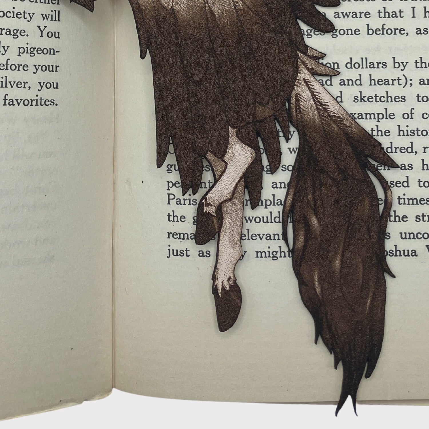 Pegasus Mythical Beast Bookmark - Leather – Raven King Crafts